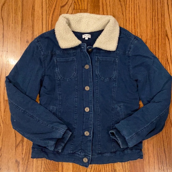 Splendid | Jackets & Coats | Splendid Girls Indigo Sherpa Jacker | Poshmark
